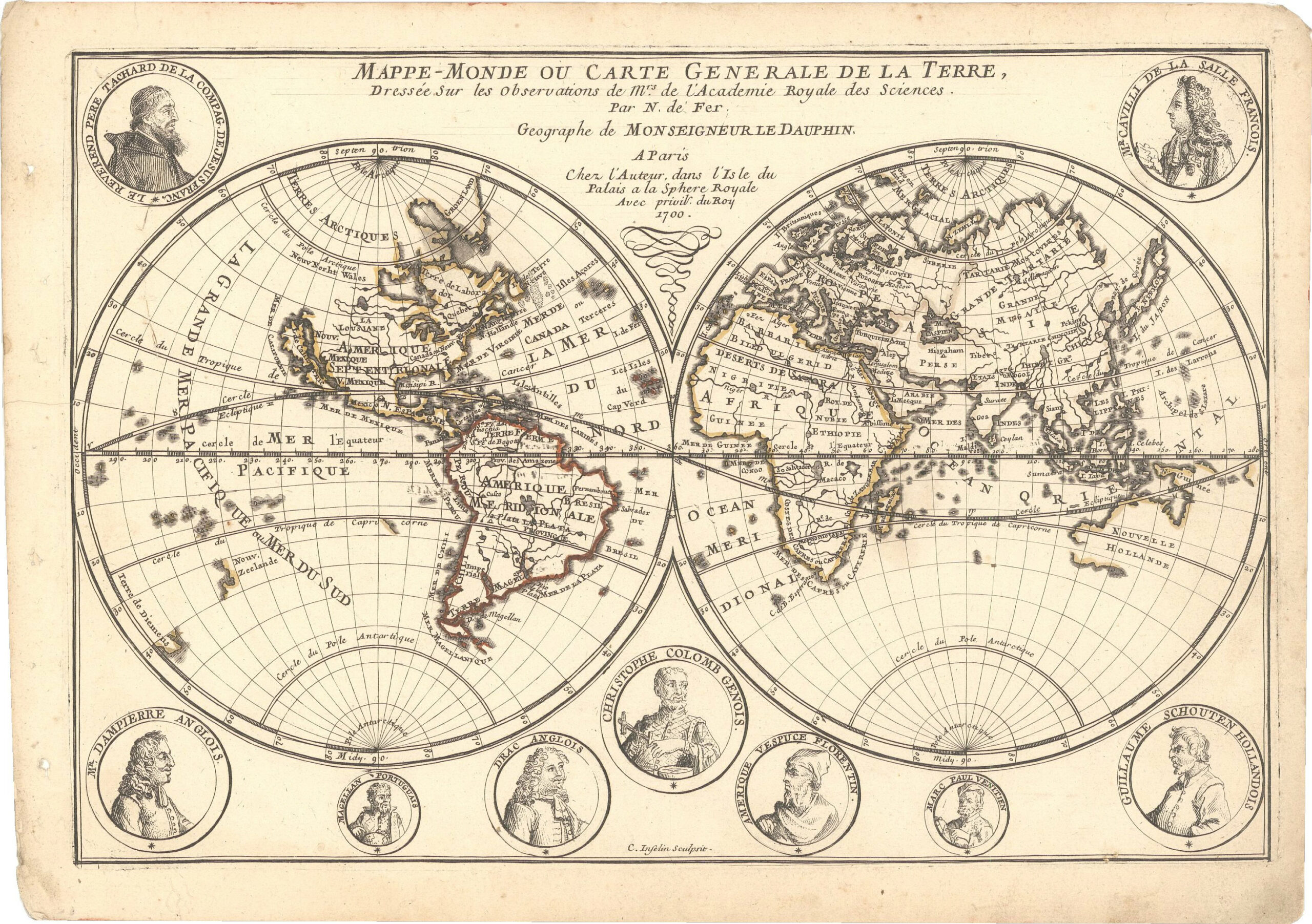 Mappe-Monde ou Carte General de la Terre